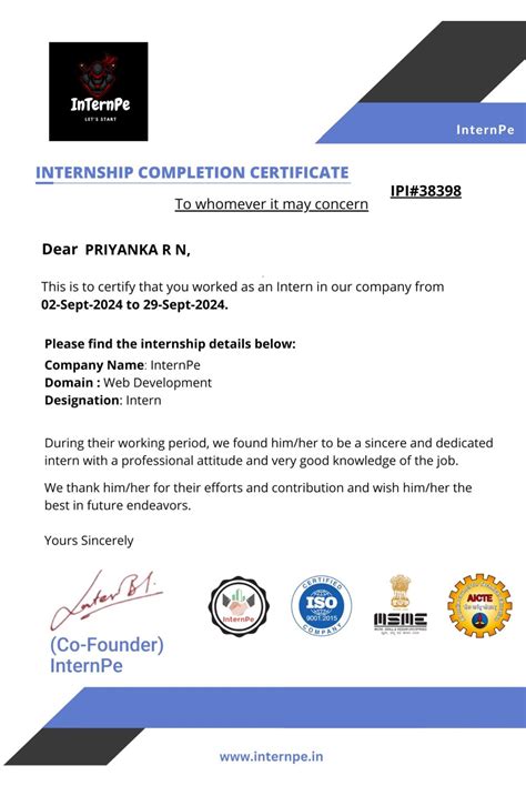 Priyanka R N On Linkedin Internship Softwaredevelopment Programming