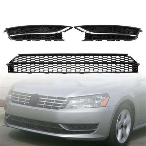 Buy Kaiwell Front Lower Bumper Grille With Fog Light Cover Fit For Vw