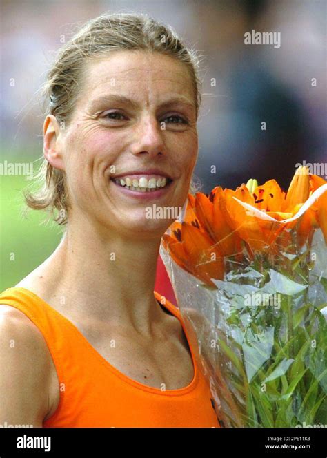 Marit Van Eupen Of The Netherlands Smiles After Winning The Womens