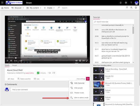 Edit Stream Videos In Admin Mode CIAOPS