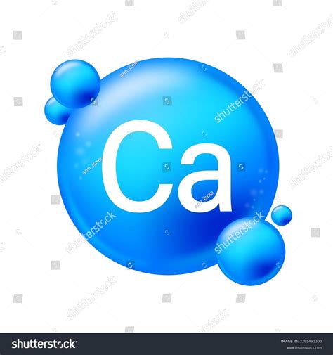 Calcium Icon Structure Chemical Element Round Stock Vector Royalty Free 2285491303 Shutterstock