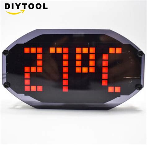 Multifunction Alarm Clock Led Dot Matrix Animation Grandado