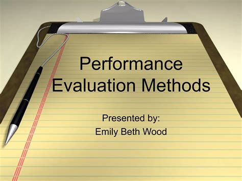 Performance Methods PPT