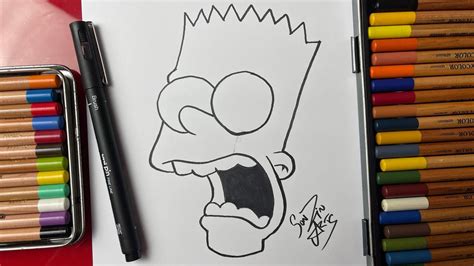Cómo Dibujar A Bart Simpson Paso A Paso Fácil Y Rápido Youtube