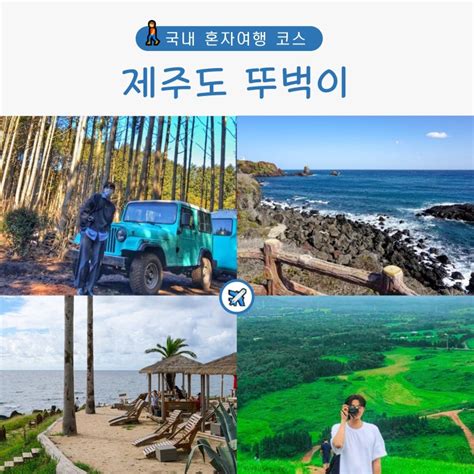 제주도 혼자여행 뚜벅이 코스 경비 및 일정 네이버 블로그