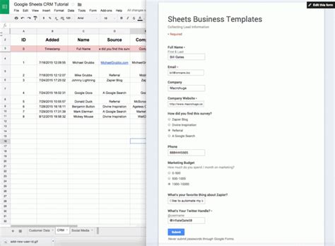 simple crm spreadsheet within spreadsheet crm how to create a