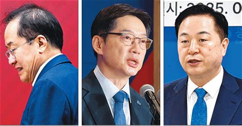 [홍준표·김경수·김두관 ‘정치 행보] 떠나거나 남거나… ‘대권 고배 전직 경남지사의 선택
