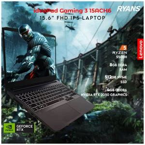 Lenovo Ideapad Gaming Ach Ryzen Laptop Price In Bd Ryans