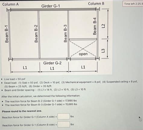 Solved Live Load 50 Psf Dead Load 1 Slab 50 Pst