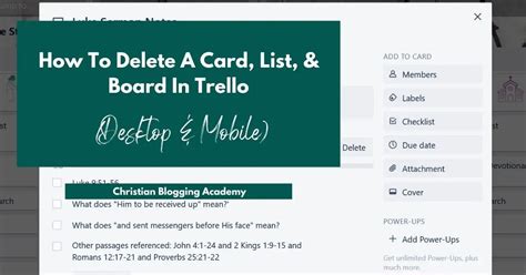 Trello Mobile Delete Card Concur Podcast Miniaturas