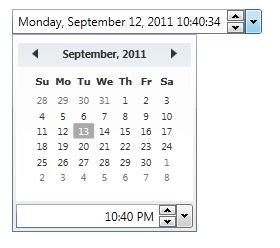 WPF DateTimePicker