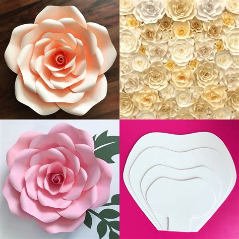 Moldes De Flores Gigantes De Papel Para Imprimir Pdf Para Quem Ama My