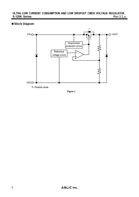 S 1206 Datasheet Pdf Cmos Voltage Regulator Download Ablic S 1206