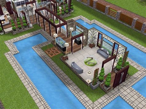 House 66 Ground Level Sims Simsfreeplay Simshousedesign Casas The