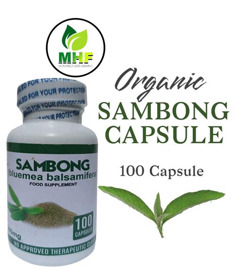 Authentic Sambong Capsule 100 Capsules 500mg Lazada Ph