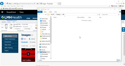 open a sharepoint library in windows explorer and save it to quick access