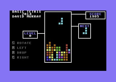 CSDb BASIC Tetris By The Bit Guy CSDb BASIC Tetris By The Bit Guy