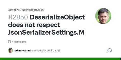 DeserializeObject Does Not Respect JsonSerializerSettings MaxDepth