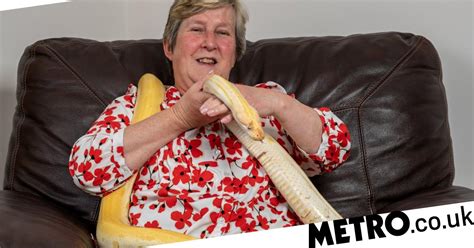 Widow Overcomes Her Fear Of Snakes By Adopting A Nine Foot Python