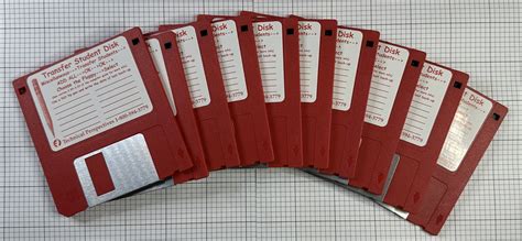 New Lot Of 10 3 5″ Red Floppy Disks Ms Dos Fat Format 1 44mb Tested Geekgearstore