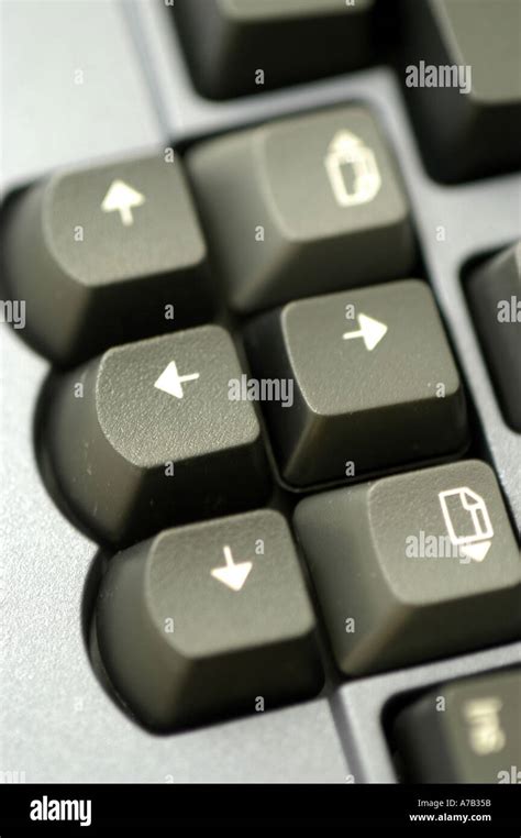 Black Computer Keyboard Arrow Move Keys Stock Photo Alamy