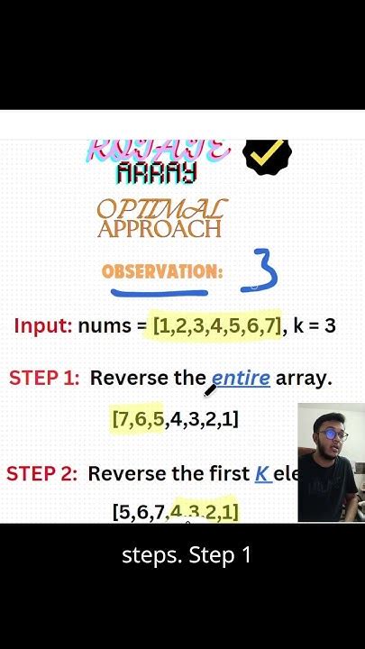 Day 1 Rotate Array Leetcode 189 Shorts Youtube