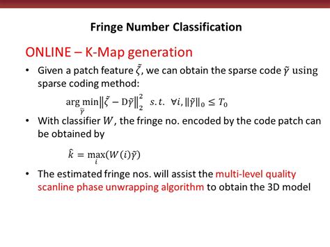 Robust Fringe Projection Profilometry Via Sparse Representation Ir Dr Daniel P K Lun 倫栢江博士