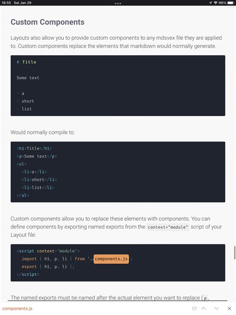 Custom Components In Mdsvex Rsveltejs