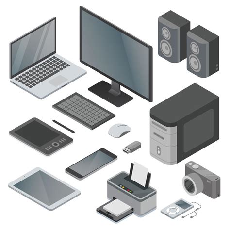 Objeto De Vector De Colección De Dispositivos Electrónicos 2466964