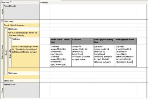 wysiwyg tutorial insert attribute list as a data table aris bpm