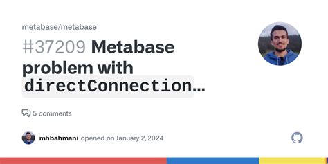 metabase problem with `directconnection` connection setting for mongodb · issue 37209