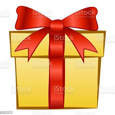 노란색 선물 및 빨간 나비 리본 행복의 표시와 인사 생일 상금 및 축 하 낮에 대한 스톡 벡터 아트 및 기타 이미지 낮 노랑 놀라움 Istock