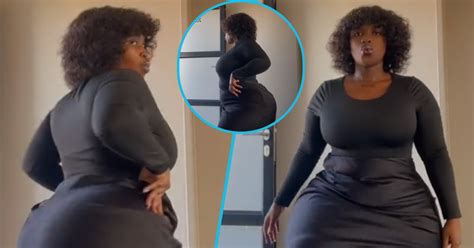 Plus Size Lady With Super Amazing Shape Whines Waist And Displays Dance