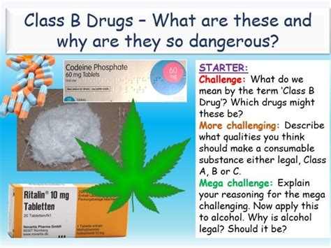 Substance Abuse Class B Drugs Teaching Resources