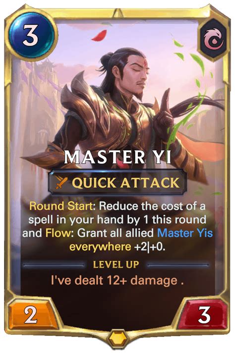 Master Yi Should Get His Flow Bonus While Still In Hand All In Favor R Legendsofruneterra