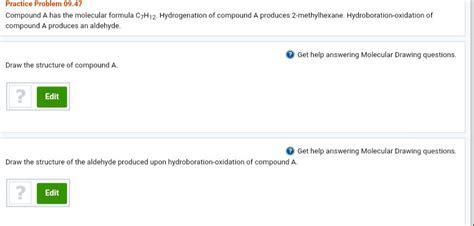 Solved Practice Problem 09 33 Draw A Structure For Each Of Chegg Com