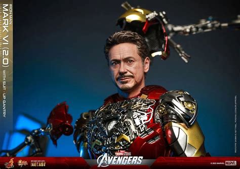 Hot Toys 16 Mms688 D53 Iron Man Mark Vi 20 With Suit Up Gantry A