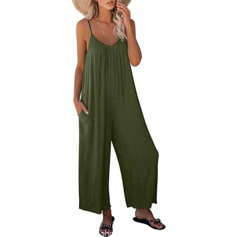 Ultimate Flowy Wide Leg Jumpsuit With Pockets Comfy Jumpsuits