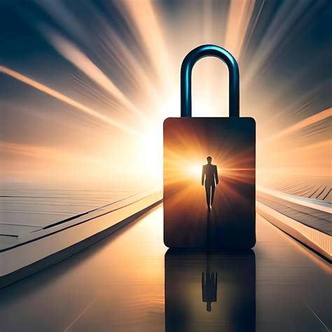 Premium Photo People With Lock Cybersecurity Generated By Ai