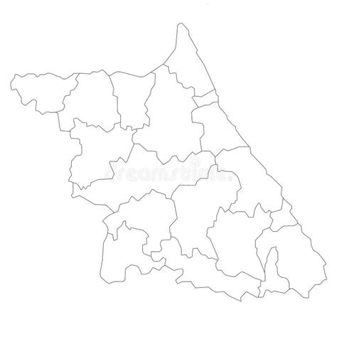 Gangwon Map Administrative Map Of The South Korean Province Of Gangwon