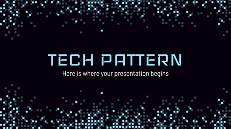 Tech Pattern Google Slides Theme PowerPoint Template