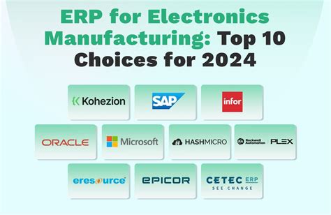 Erp For Electronics Manufacturing Best Solutions For 2024