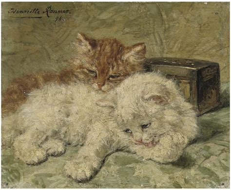 Открытки с репродукциями Коты от голландской художницы Генриетта Роннер Книп 1821 1909