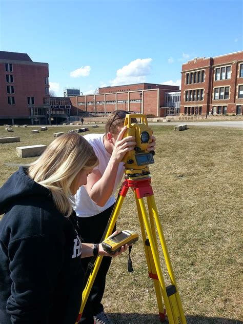 Geography Geospatial Field Methods Field Activity Surveying The Campus Mall