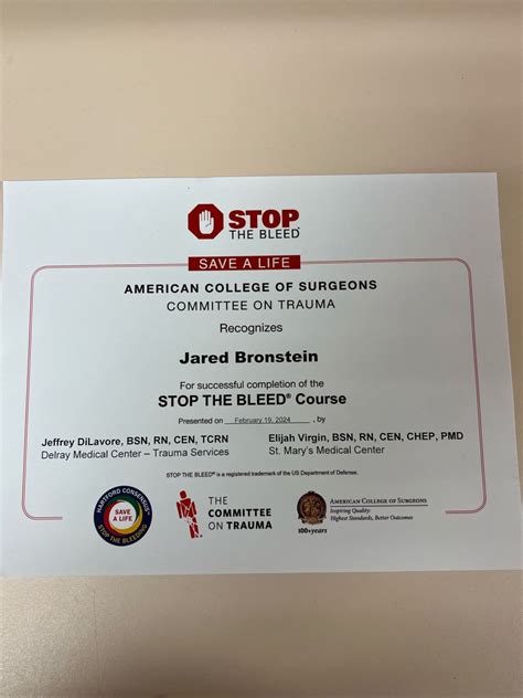 Jared Bronstein On Linkedin Campussafety Stopthebleed Safetytraining Palmbeachstatecollege