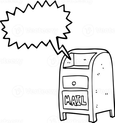 Speech Bubble Cartoon Mail Box 45277398 Png