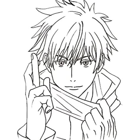 48 Coloriage Satoru Gojo Libère La Magie De Linfinity