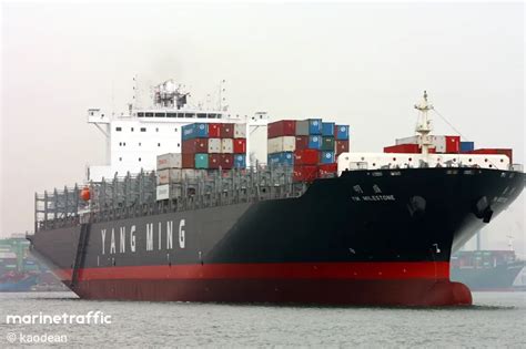 Ship Ym Milestone Container Ship Registered In Liberia Vessel