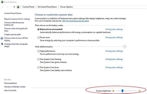 Where Is Dim The Display Option In WIn 10 Windows 10 Forums