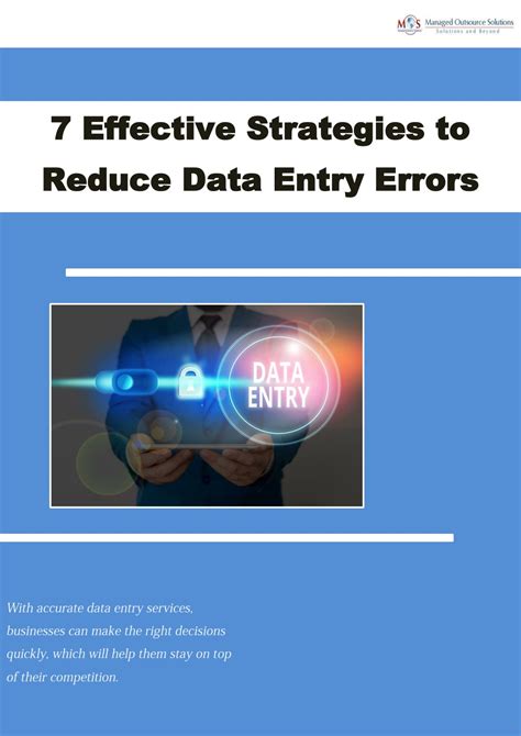 PPT Effective Strategies To Reduce Data Entry Errors PowerPoint Presentation ID
